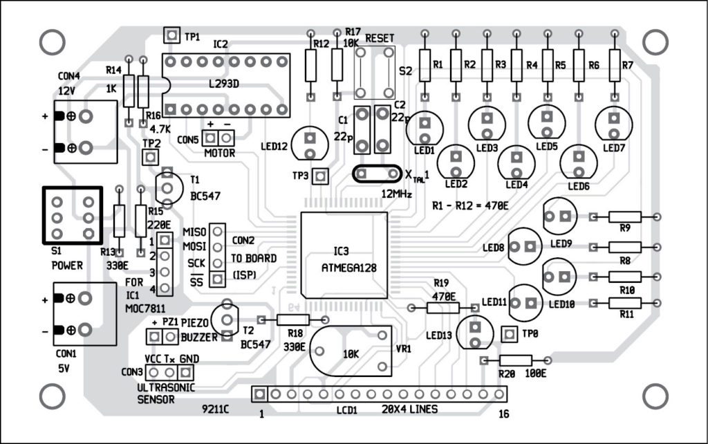 Microcontroller Based Ultrasonic Radar Full Project With Source Code 3962