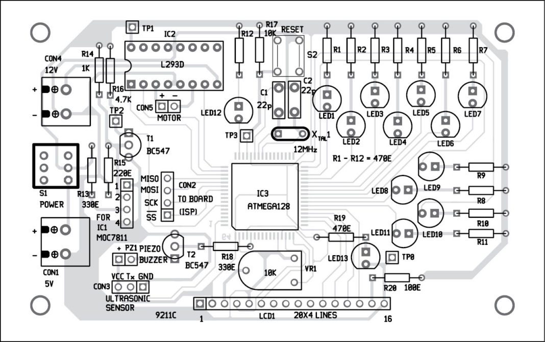 Microcontroller Based Ultrasonic Radar | Full Project with Source Code