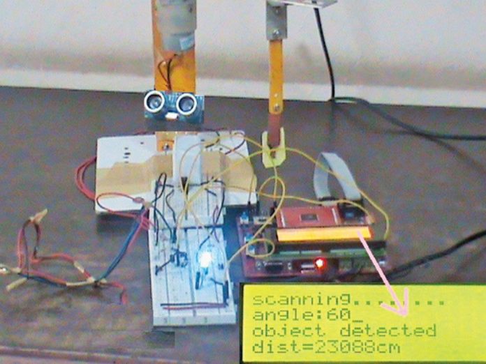 Microcontroller Based Ultrasonic Radar Full Project With Source Code 1959