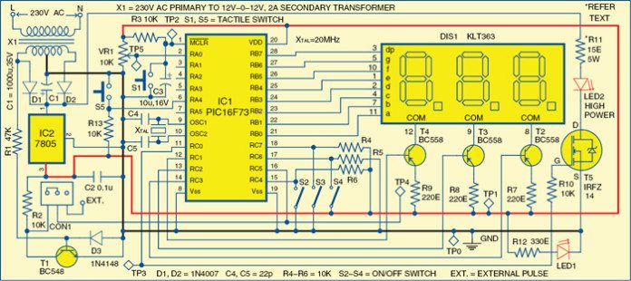 High-Power LED Stroboscope | Full Electronics Project