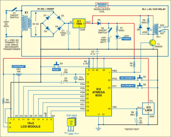 Temperature Control System | Full Circuit Diagram With Explanation