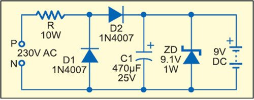 Transformerless Power Supply | with Full Circuit Diagrams