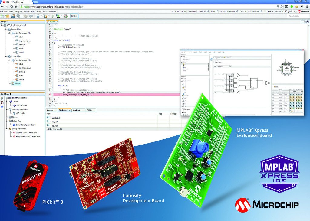 Microchip launches free, MPLAB Xpress Cloud-based IDE
