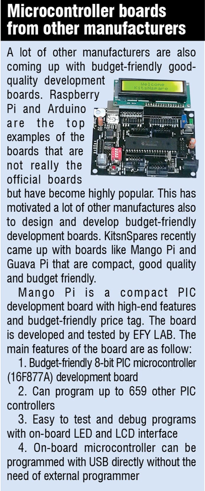 Microcontroller Development Boards