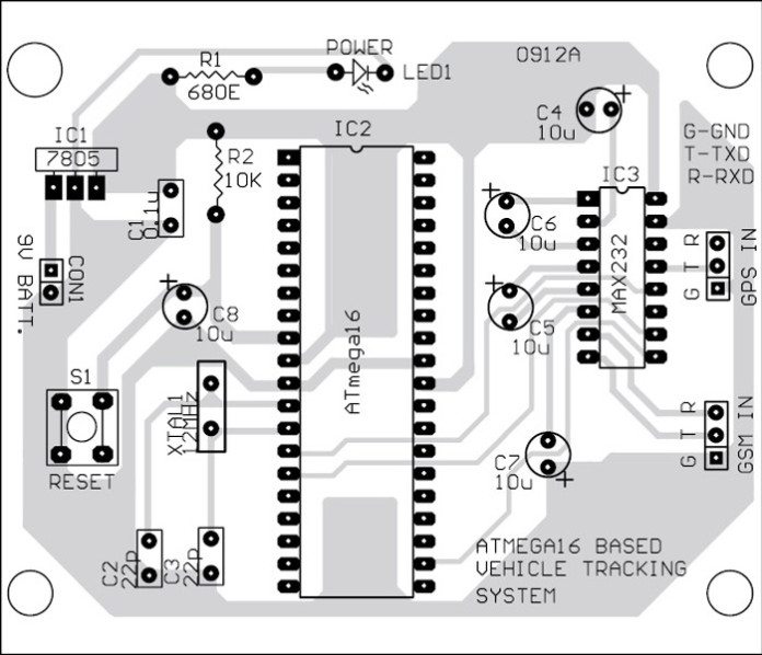 Vehicle Tracking System using GPS and GSM | Circuit & Code