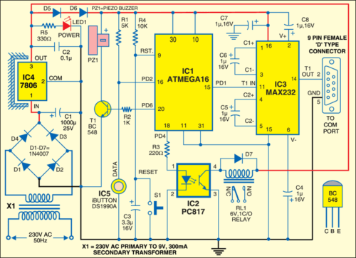 Secure Digital Access System using iButton - Electronics For You ...