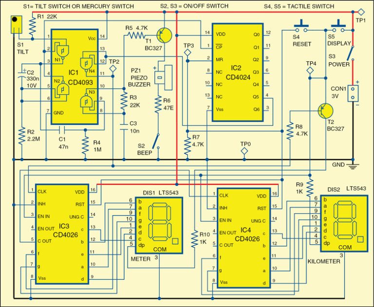 Distance Counter - Full Electronics Project & Circuit Explaination