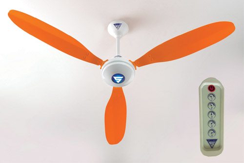 Super Efficient Electric Ceiling Fans with Infrared Remote Controls