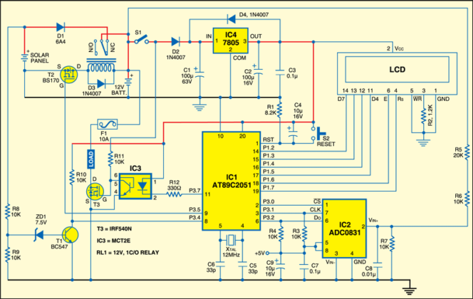 Microcontroller Based Solar Charger Full Project With Source Code