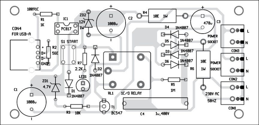 Automatic Usb Controlled Power Switch Full Project Available 4827