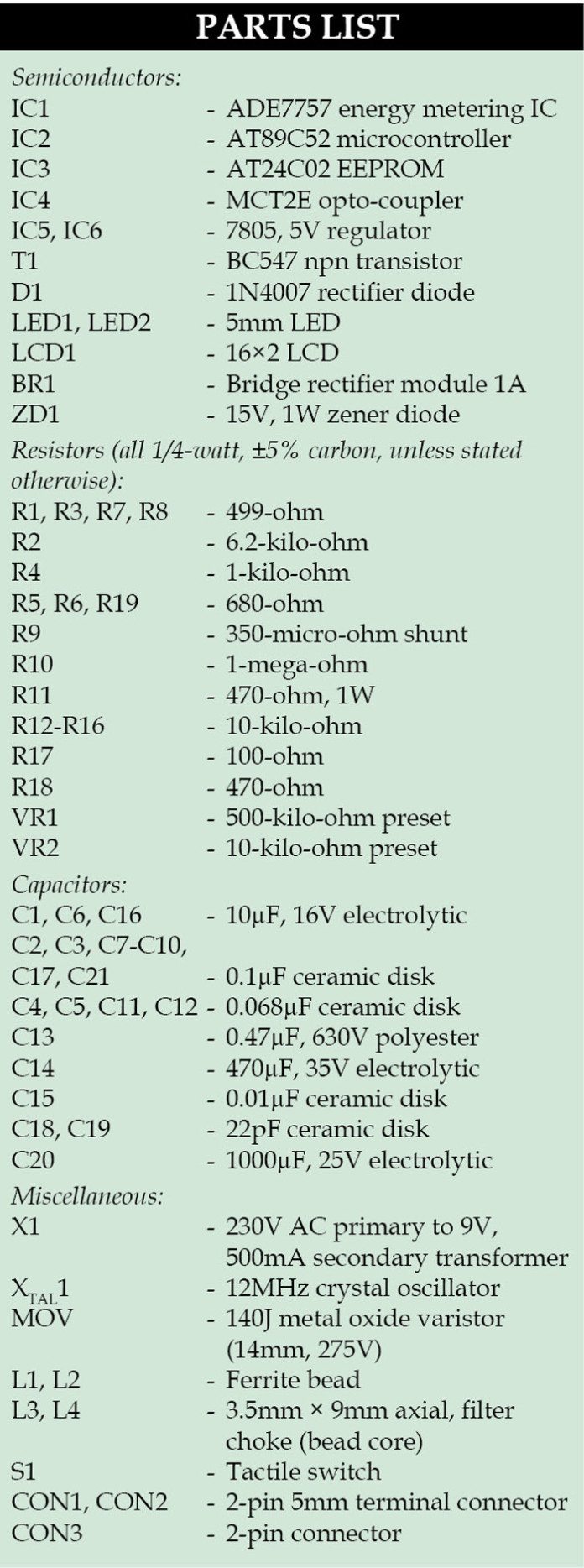 Energy Meter Circuit | Detailed Project with Source Code