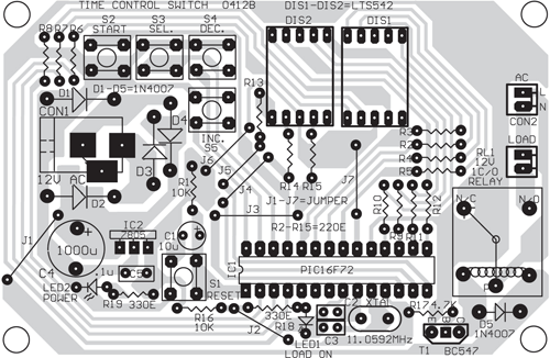 Time-Controlled Switch Using PIC16F72