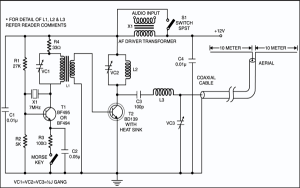 DIY 7MHz CW/AM QRP Transmitter Circuit