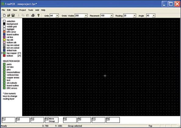 FreePCB Editor to Edit and Layout PCBs