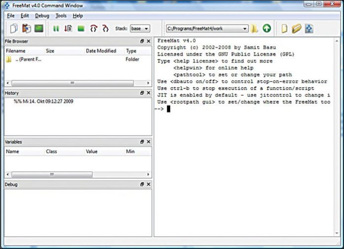 FreeMat: A Free Alternative to MATLAB