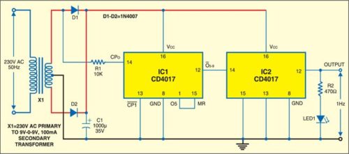Accurate 1Hz Signal Generator | Detailed Circuit Diagram Available