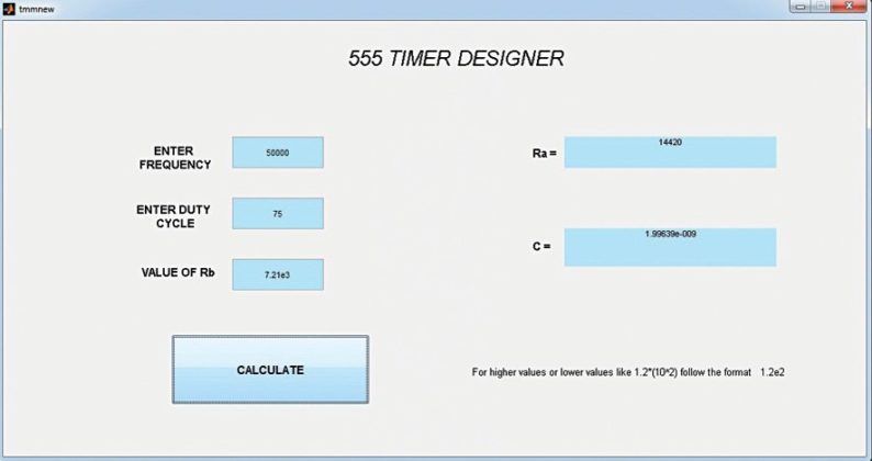 555 Timer Design Using MATLAB