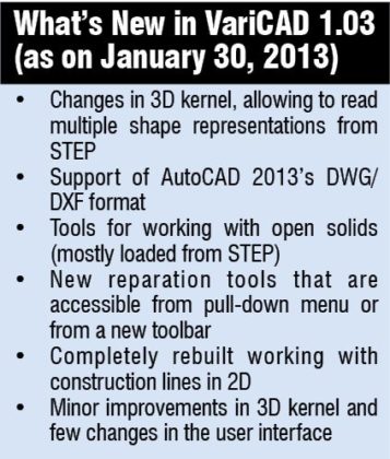 VariCAD: 3D/2D CAD Software