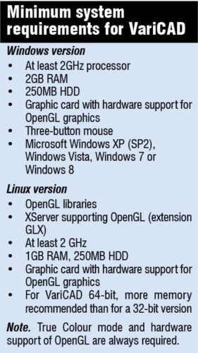 VariCAD: 3D/2D CAD Software