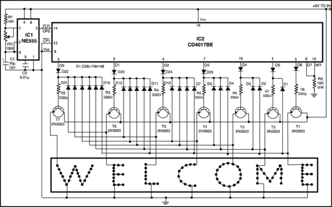 Make LED Running Message Display