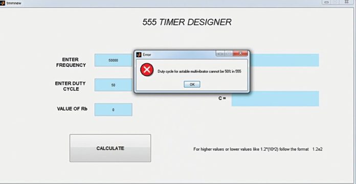 555 Timer Design Using MATLAB