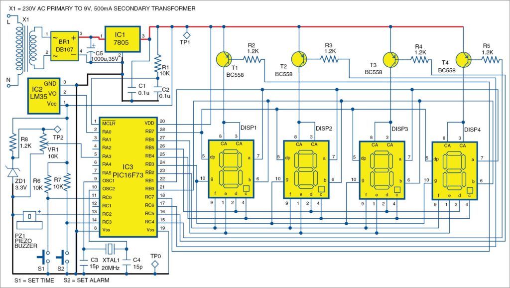 PIC Projects: Alarm Clock and Temperature-Indicator
