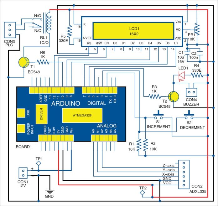Earthquake Indicator Using Arduino | Circuit with Full Explanation