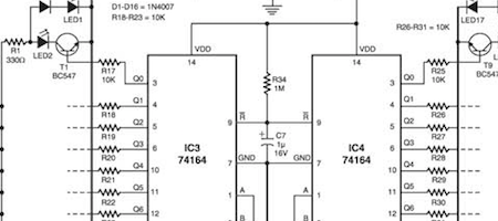 LED Hourglass Timer | Detailed Circuit Diagram Available