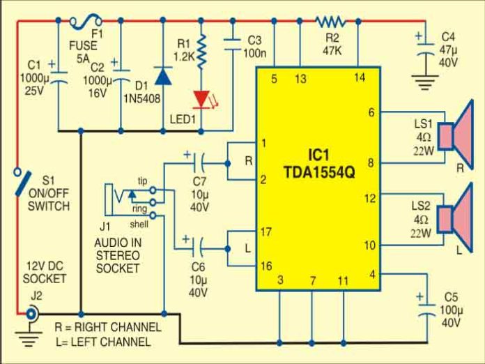 Car Stereo Player Circuit | Detailed Circuit Diagram Available