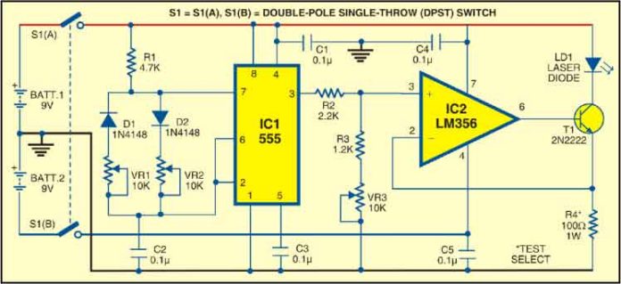 Laser Communication System | Detailed Circuit Diagram Available