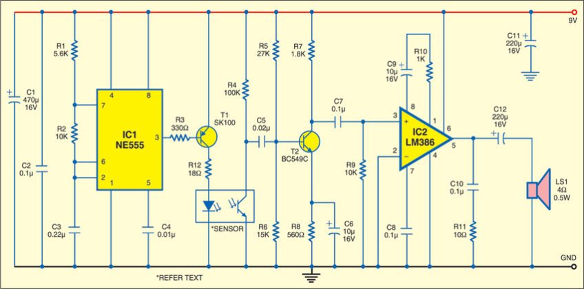 IR Proximity Detector | Detailed Circuit Diagram Available