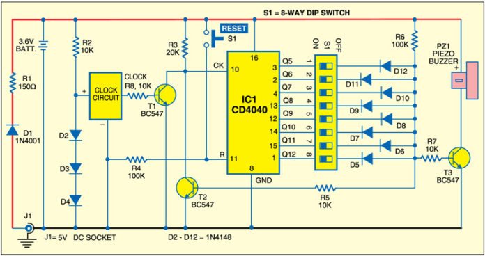 Timer From Old Quartz Clock