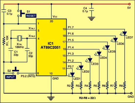 AT89C2051 Based Electronic Dice | Detailed Project Available