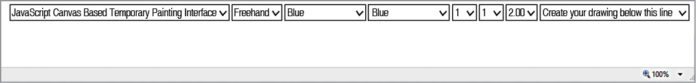 JavaScript Canvas Based Painting Interface