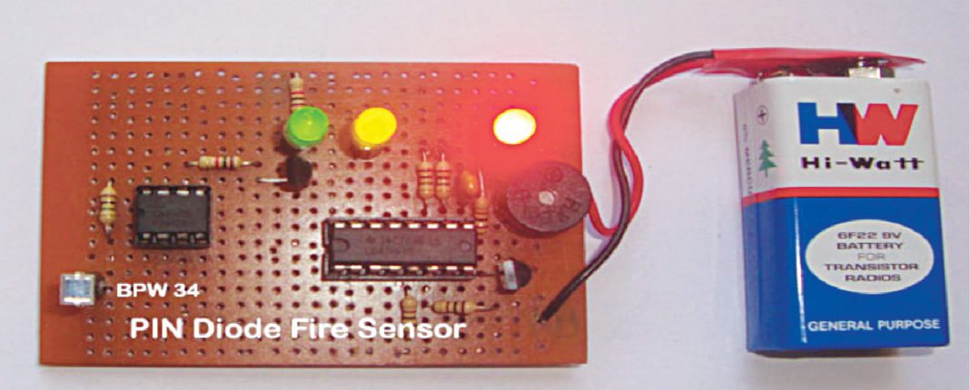 PIN Diode Based Fire Sensor | Detailed Project Available