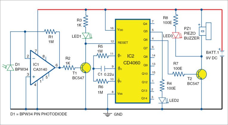 PIN Diode Based Fire Sensor | Detailed Project Available