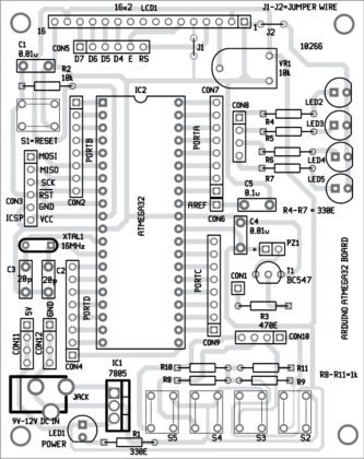 Arduino for Atmega32 | Detailed Circuit Diagram Available