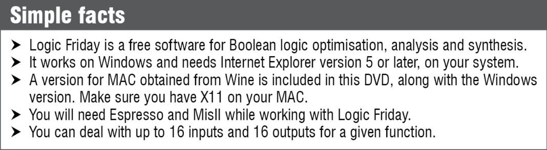 Logic Friday For Combinatorial Digital Logic Design | Electronics For You