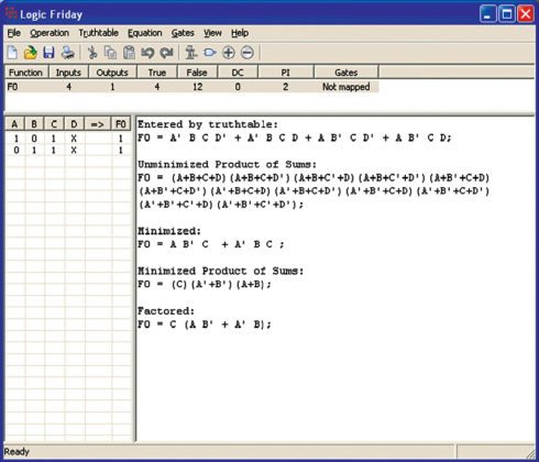 Logic Friday For Combinatorial Digital Logic Design | Electronics For You