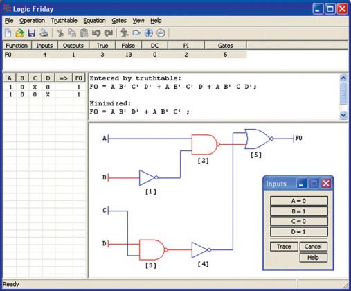 Logic Friday For Combinatorial Digital Logic Design | Electronics For You