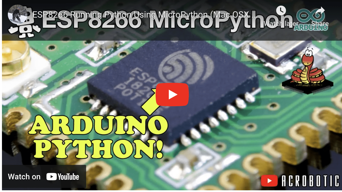 MicroPython scripts could be programmed to run on ESP8266