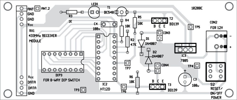 Simple Radio Frequency (RF) Based Code Lock