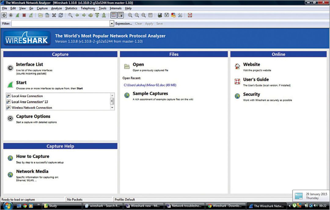 Network Troubleshooting Using Packet Sniffer Wireshark