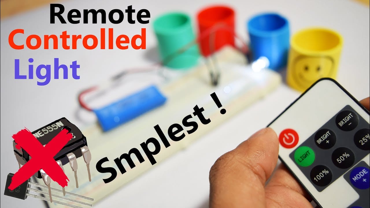 World's Simplest Remote Controlled LED Light - Video