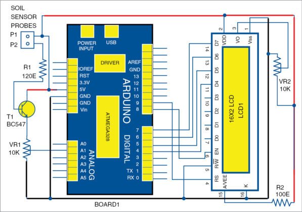 Digital Soil Moisture Meter | Detailed Circuit Available with Source Code
