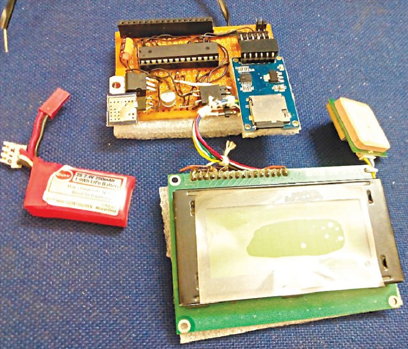 GPS Distance Meter using ATmega328P-PU Microcontroller