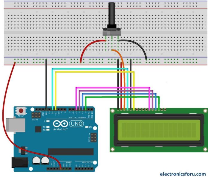 LCD 16x2 Pinout, Commands, and Displaying Custom Character