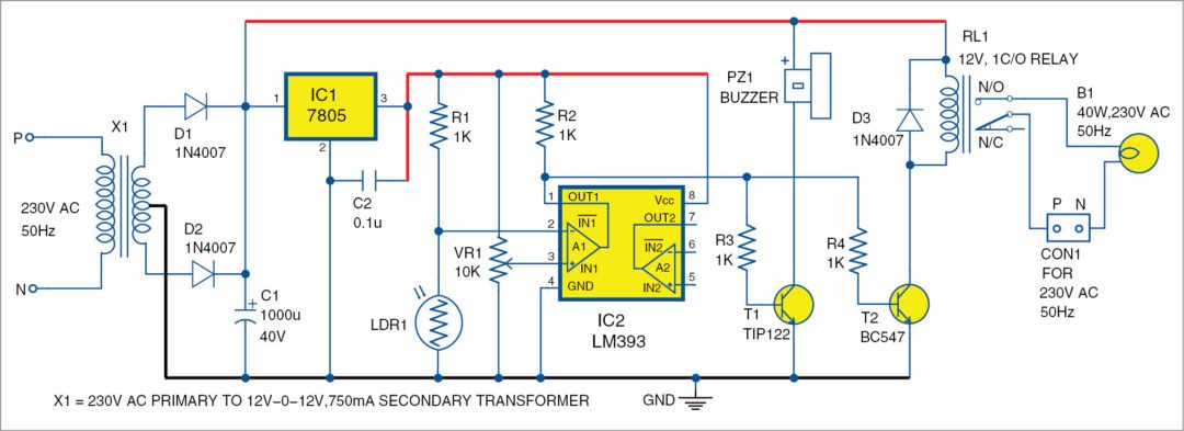 Electronic Eye Security System Using LM393 | Electronics Project