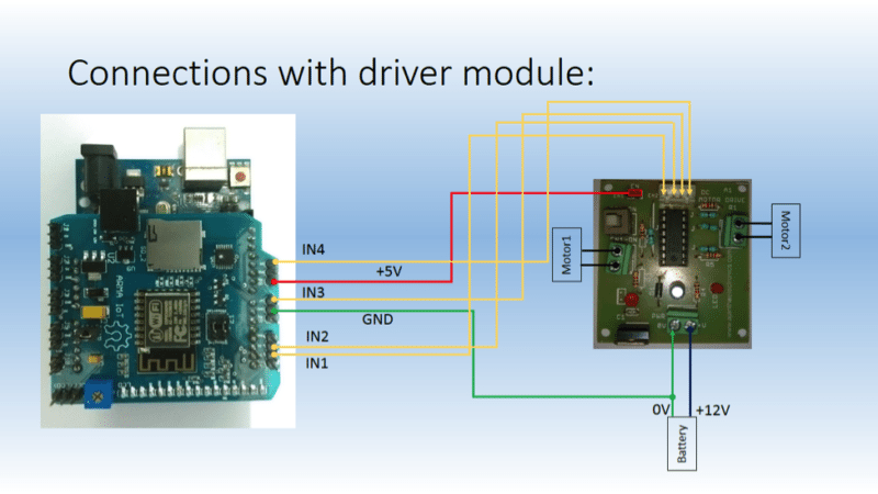 Wi Fi Controlled Robot Using Arduino Uno And Blynk 2979