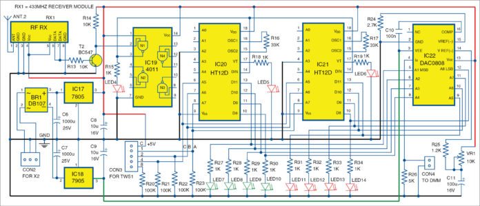DIY Wireless Digital Thermometer For Multiple Sensors